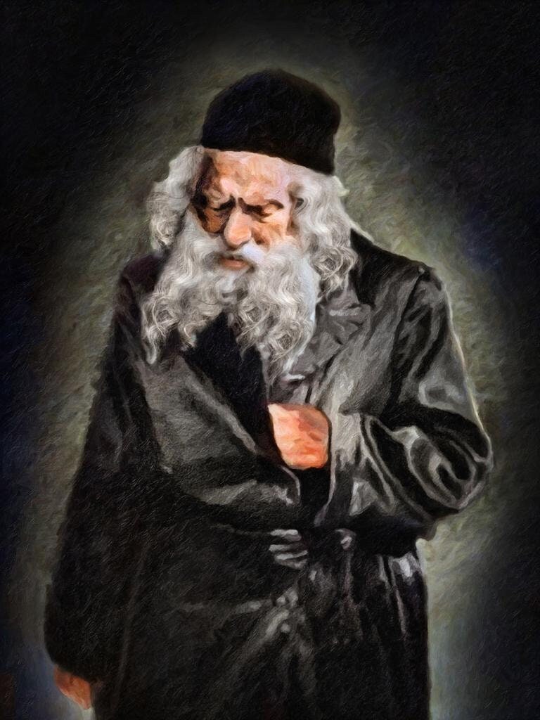 Imrei Emes of Gur Portrait Canvas Print Oil Painting Replica - Etsy