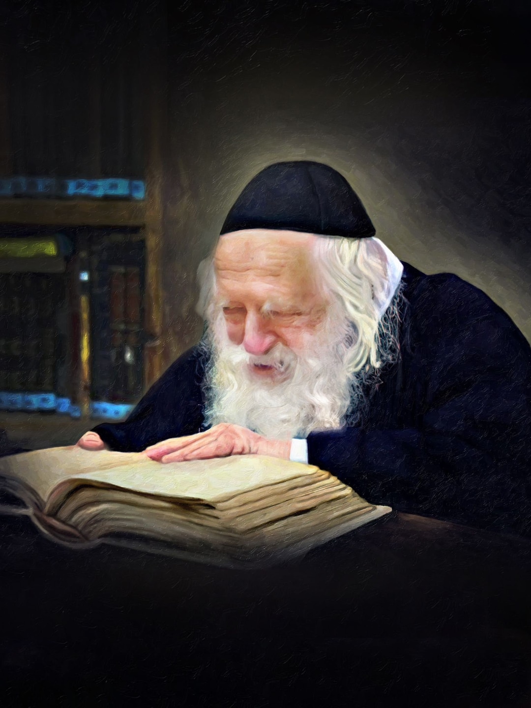 Exquisite Gedolim Portrait of Rav Chaim Kanievsky With Realistic ...