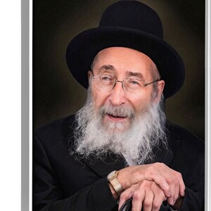 Captivating Portrait of Rav Moshe Wolfson With Realistic Painting ...