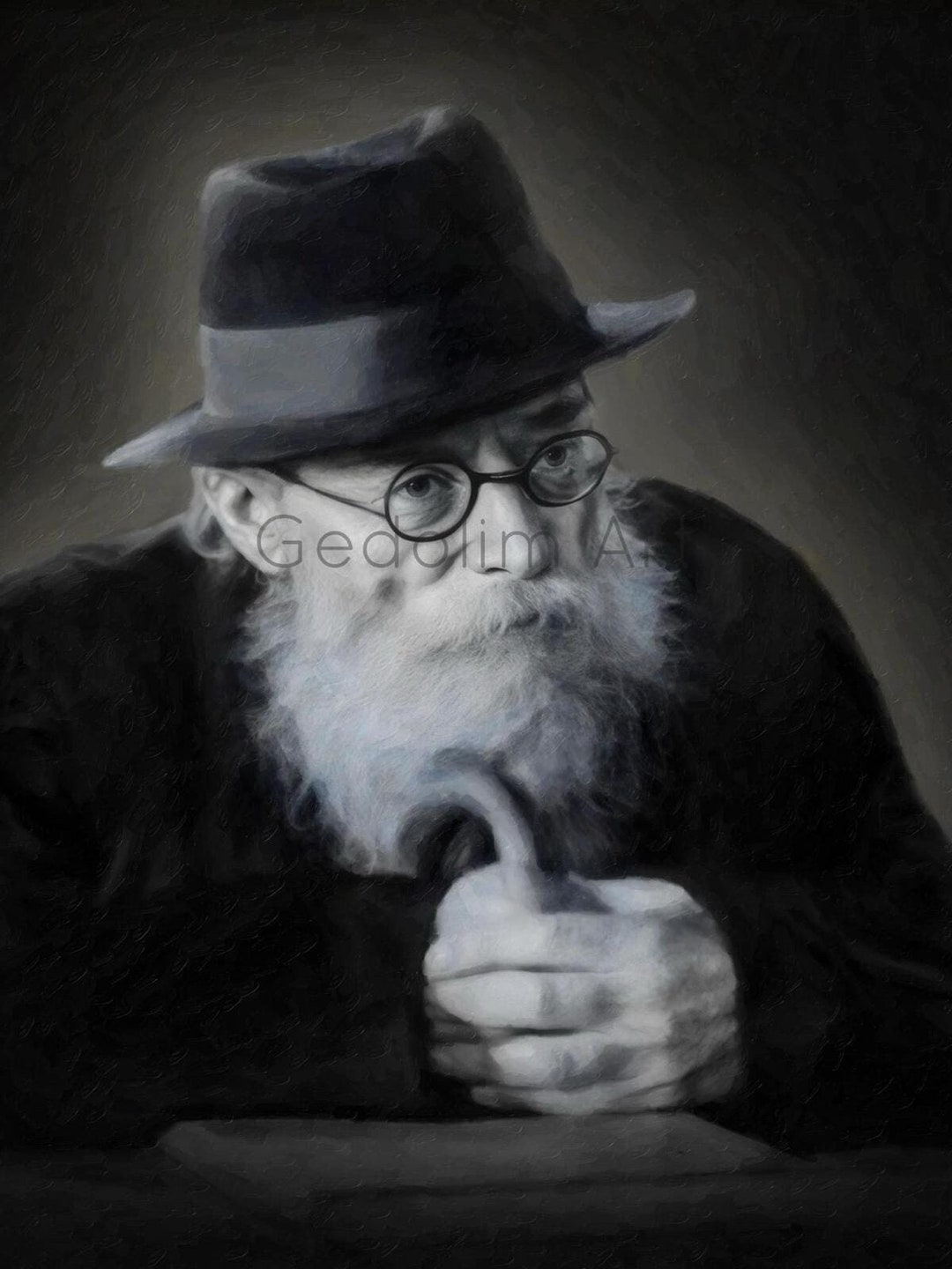 Portrait of the Chazon Ish With Realistic Painting Enhancements - Etsy