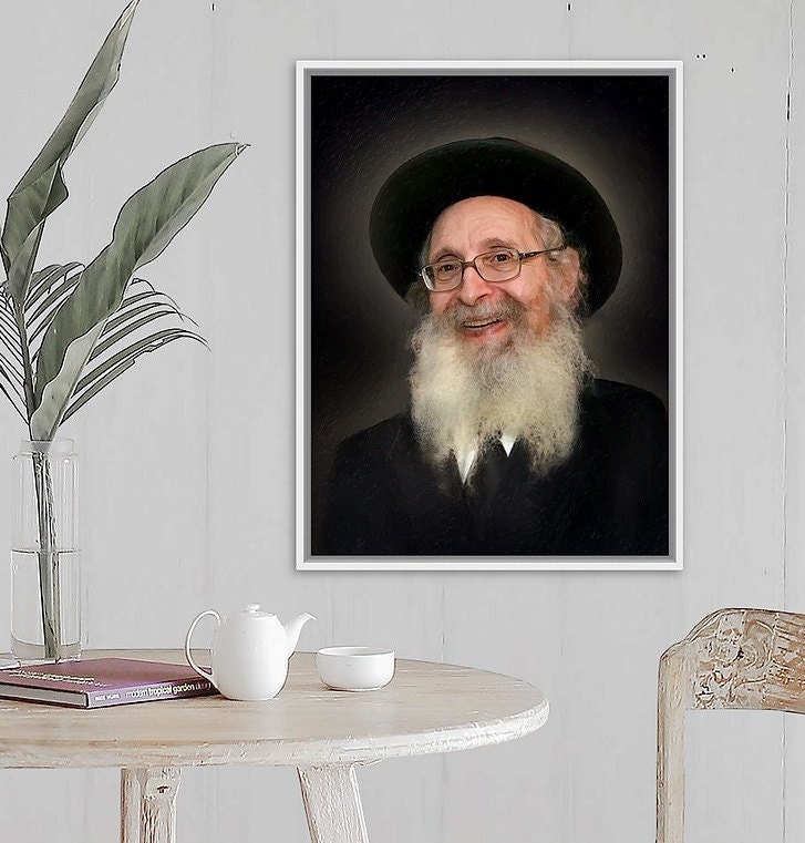 Rav Nosson Tzvi Finkel Portrait Canvas Print - Oil Painting Replica ...