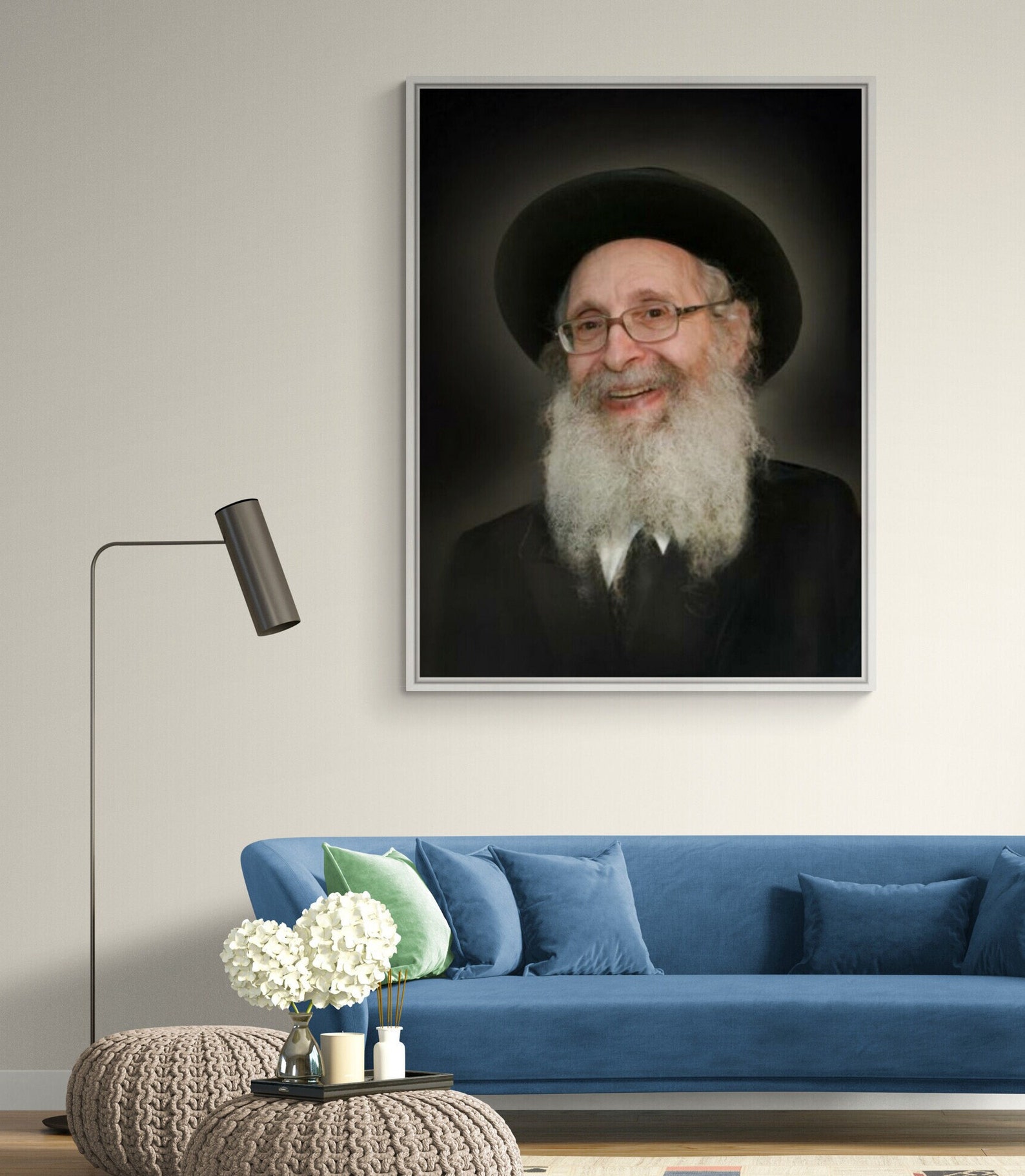 Rav Nosson Tzvi Finkel Portrait Canvas Print - Oil Painting Replica ...