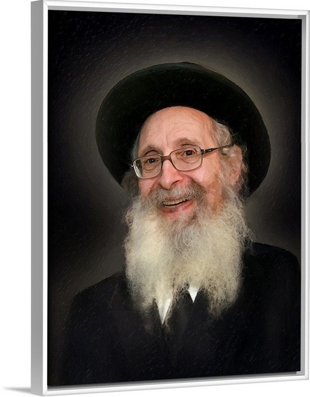 Rav Nosson Tzvi Finkel Portrait Canvas Print - Oil Painting Replica ...
