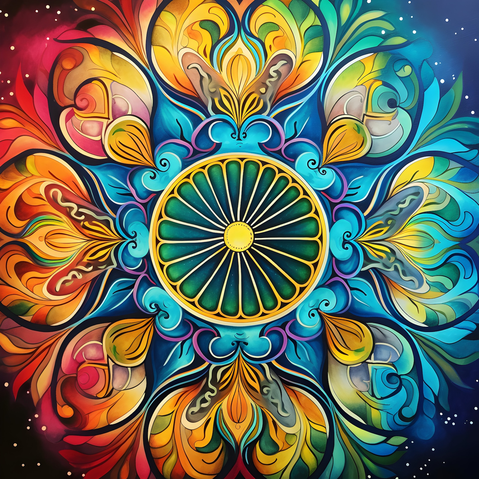 68 Mandala Midjourney Prompt Images for Application on Print on Demand ...