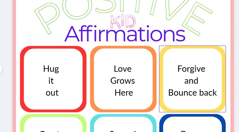 9 Printable Positive Affirmation Cards for Kids | Instant Download ...