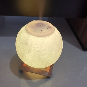 LED Moon Night Light and Humidifier Fog Machine Home Decor LED Lamp ...