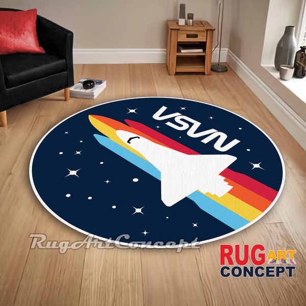 Round Nasa Rug - Etsy