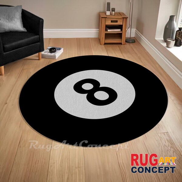Billiard Round Rug - Etsy