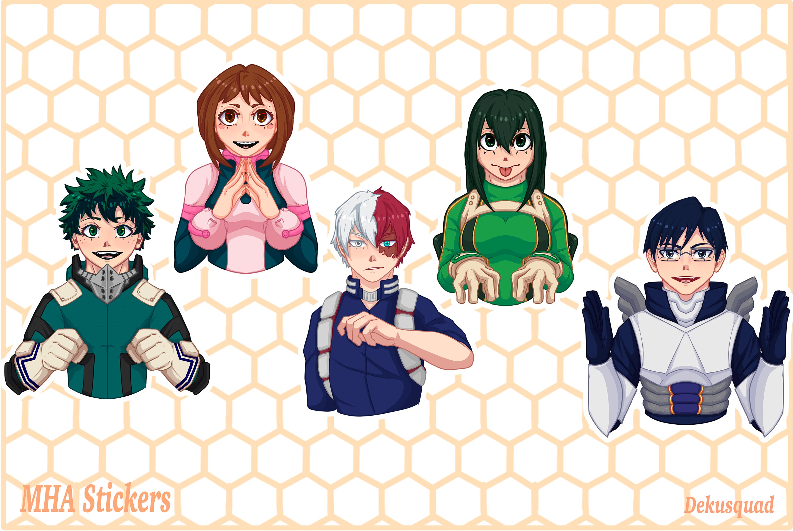 MHA Stickers (not Waterproof) - Etsy