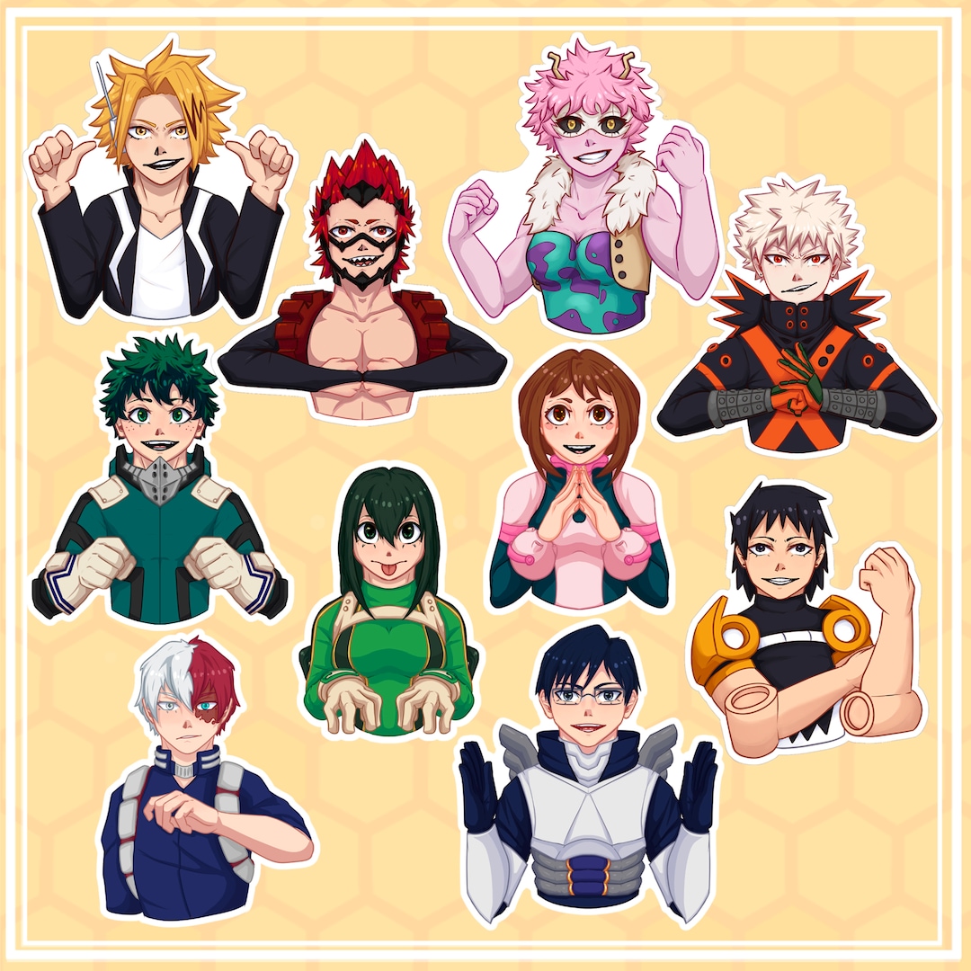 MHA Stickers (not Waterproof) - Etsy