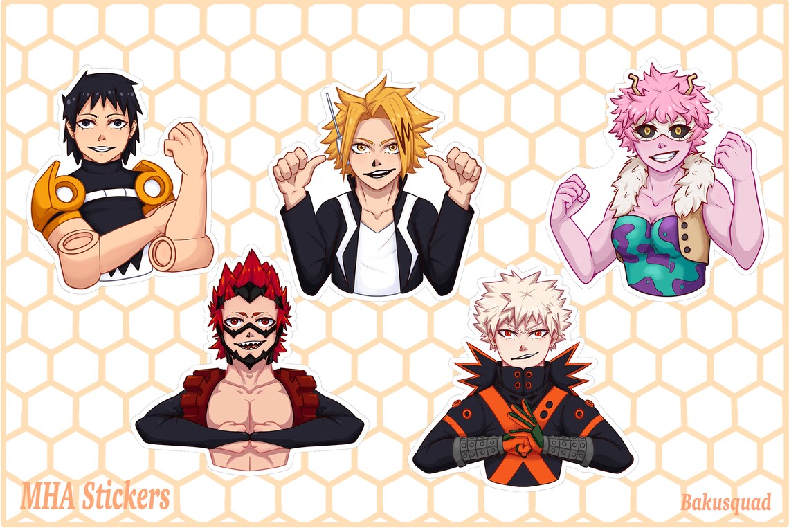 MHA Stickers (not Waterproof) - Etsy