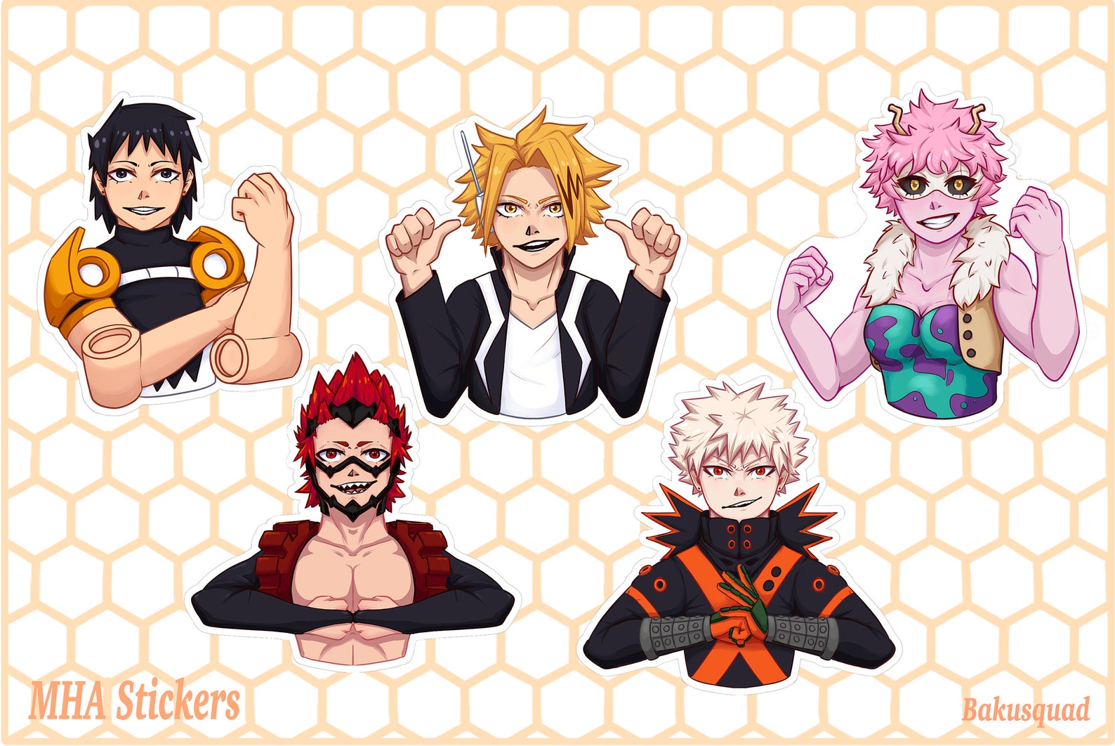 MHA Stickers (not Waterproof) - Etsy