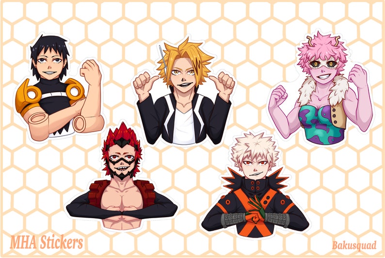 MHA Stickers (not Waterproof) - Etsy