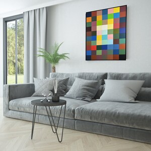 Unique Handmade Abstract Painting With Handcrafted Frame Contemporary ...