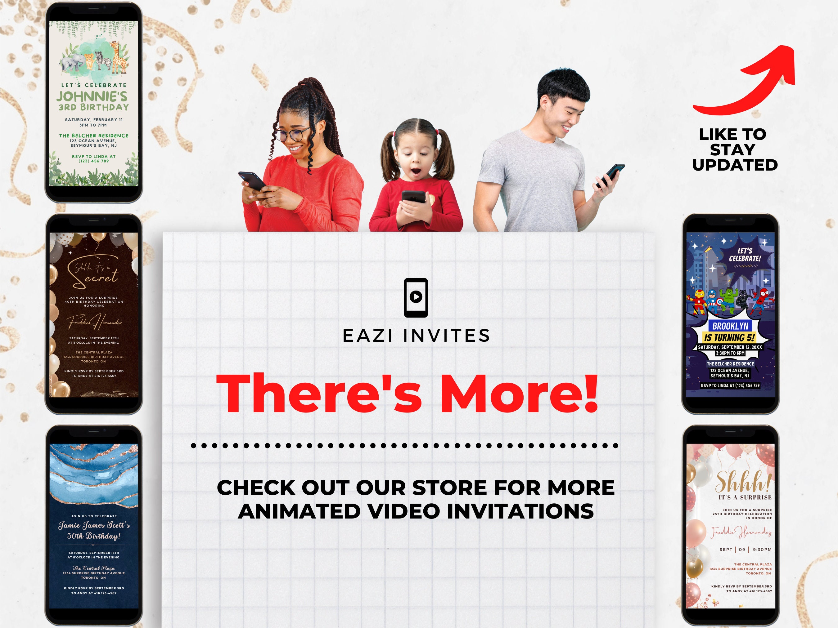 Masquerade Party Invitation Template | Birthday | Animated Video ...