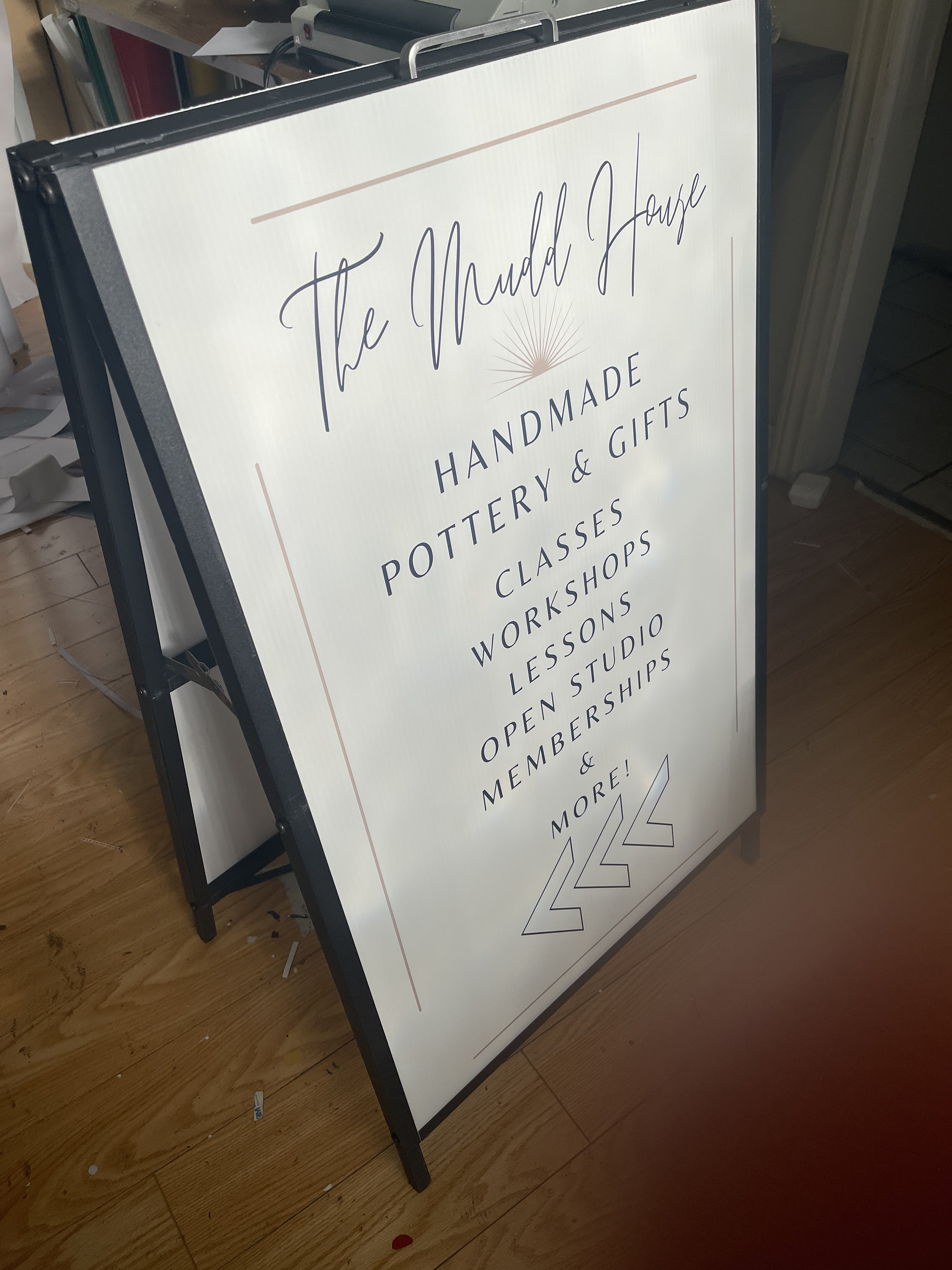 Metal A Frame Sign Including Two Printed 4mm Coroplast Sign Boards ...