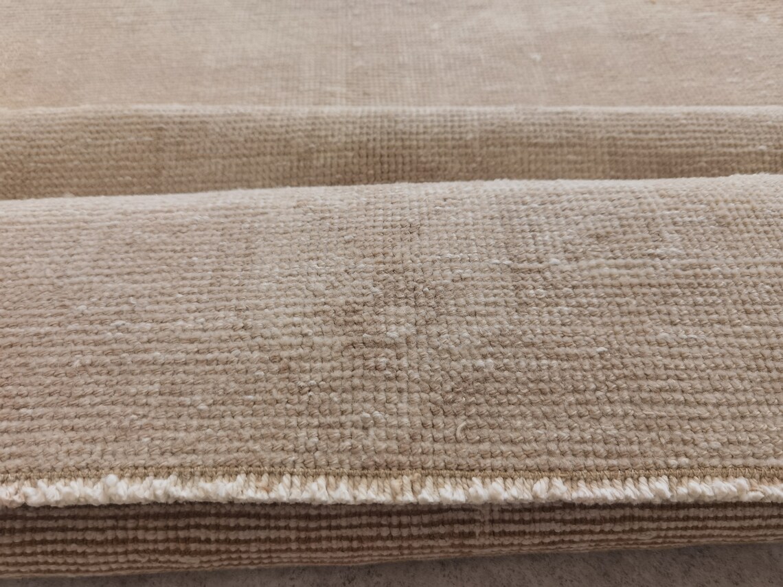 Timeless Splendor: Vintage 1970s Turkish Wool Rug With Faded Geometric ...