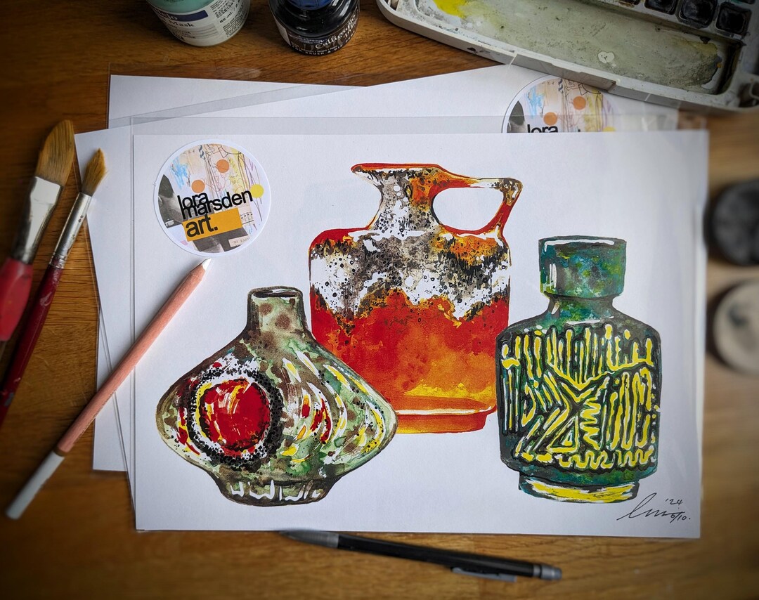 Vintage Retro Ceramic Pottery - West German, Italian, English and More ...