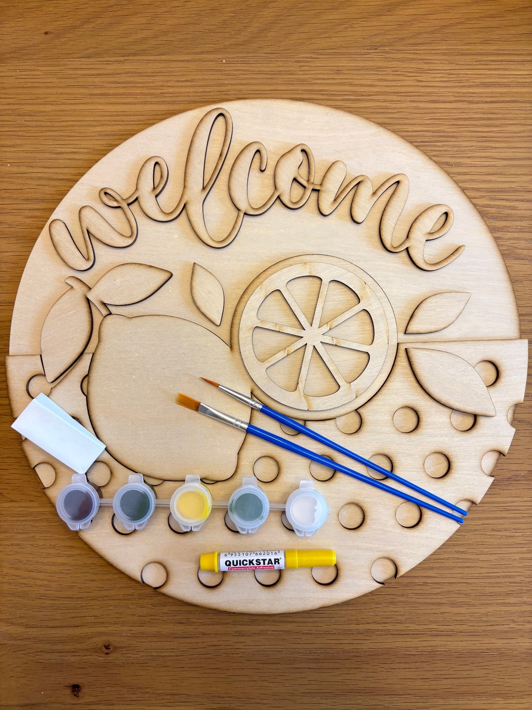 Lemon Welcome Sign DIY Craft Kit or Blank - Etsy