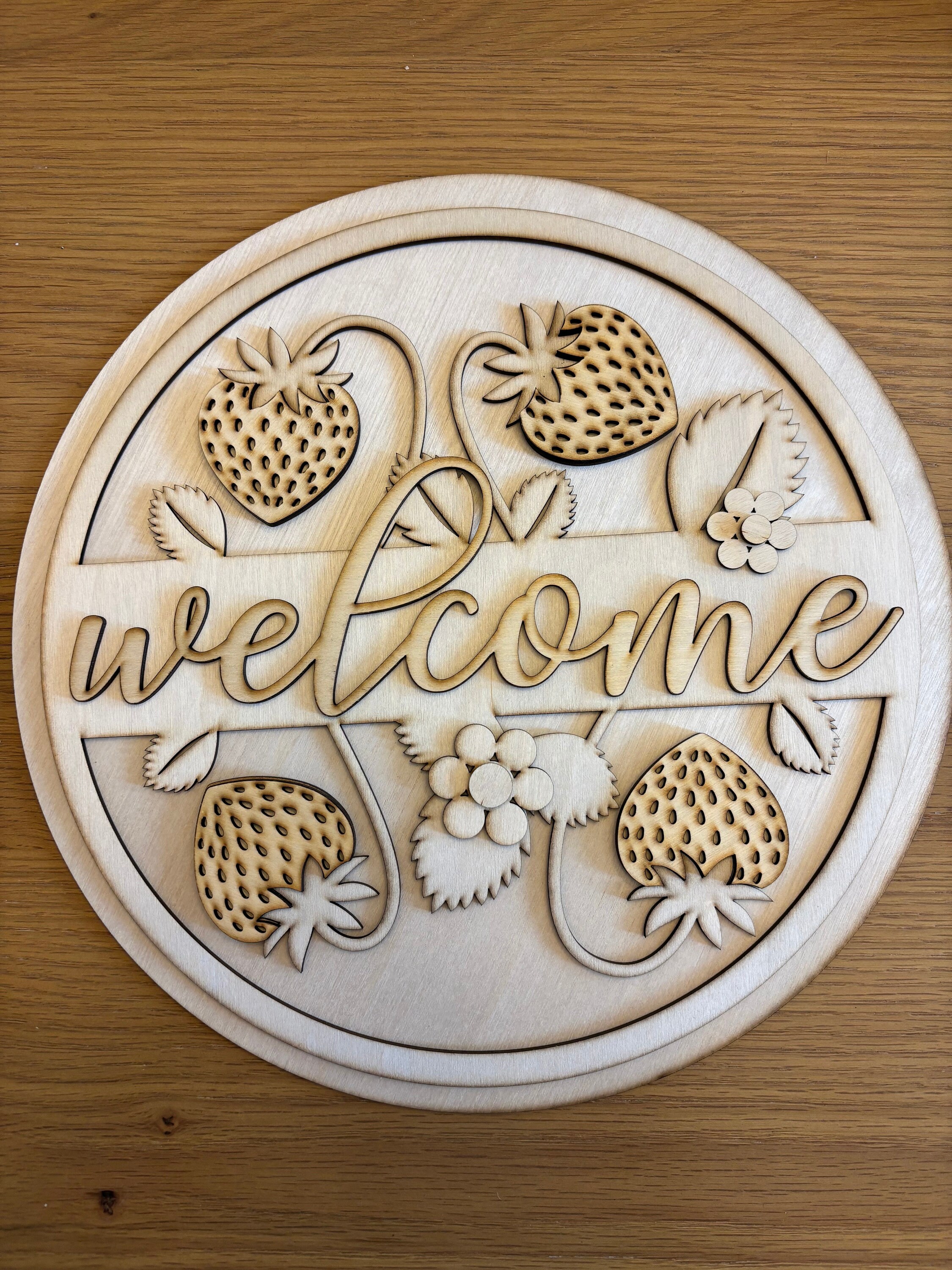 Strawberry Welcome Sign Craft Kit - Etsy