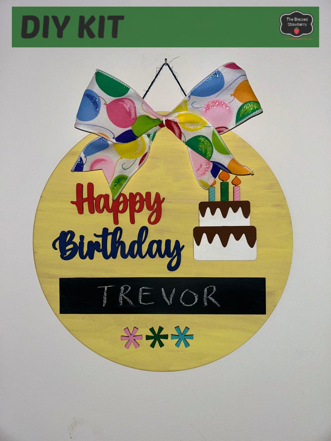 Happy Birthday Personalized Sign Craft Kit - DIY - Etsy