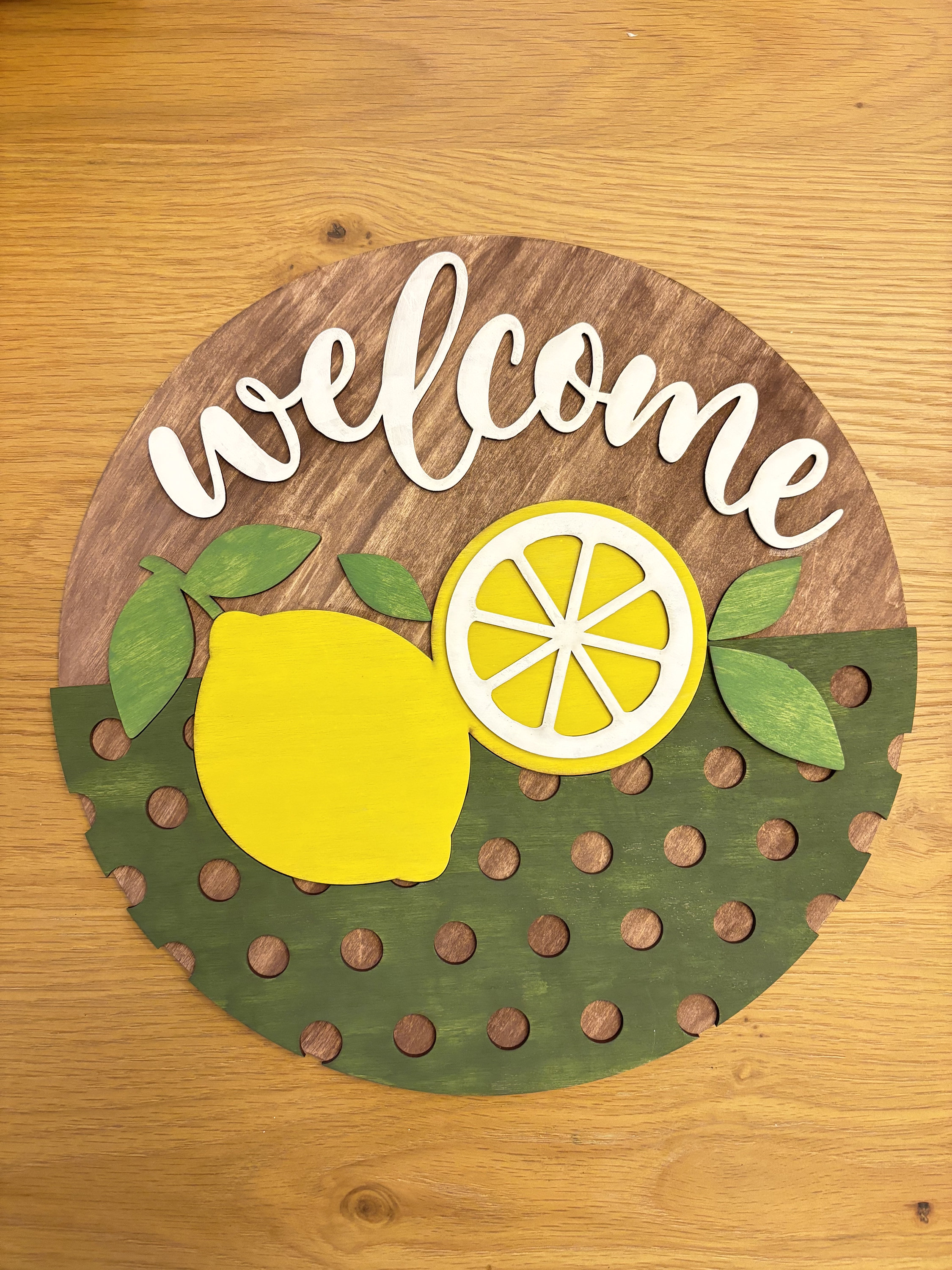 Lemon Welcome Sign DIY Craft Kit or Blank - Etsy