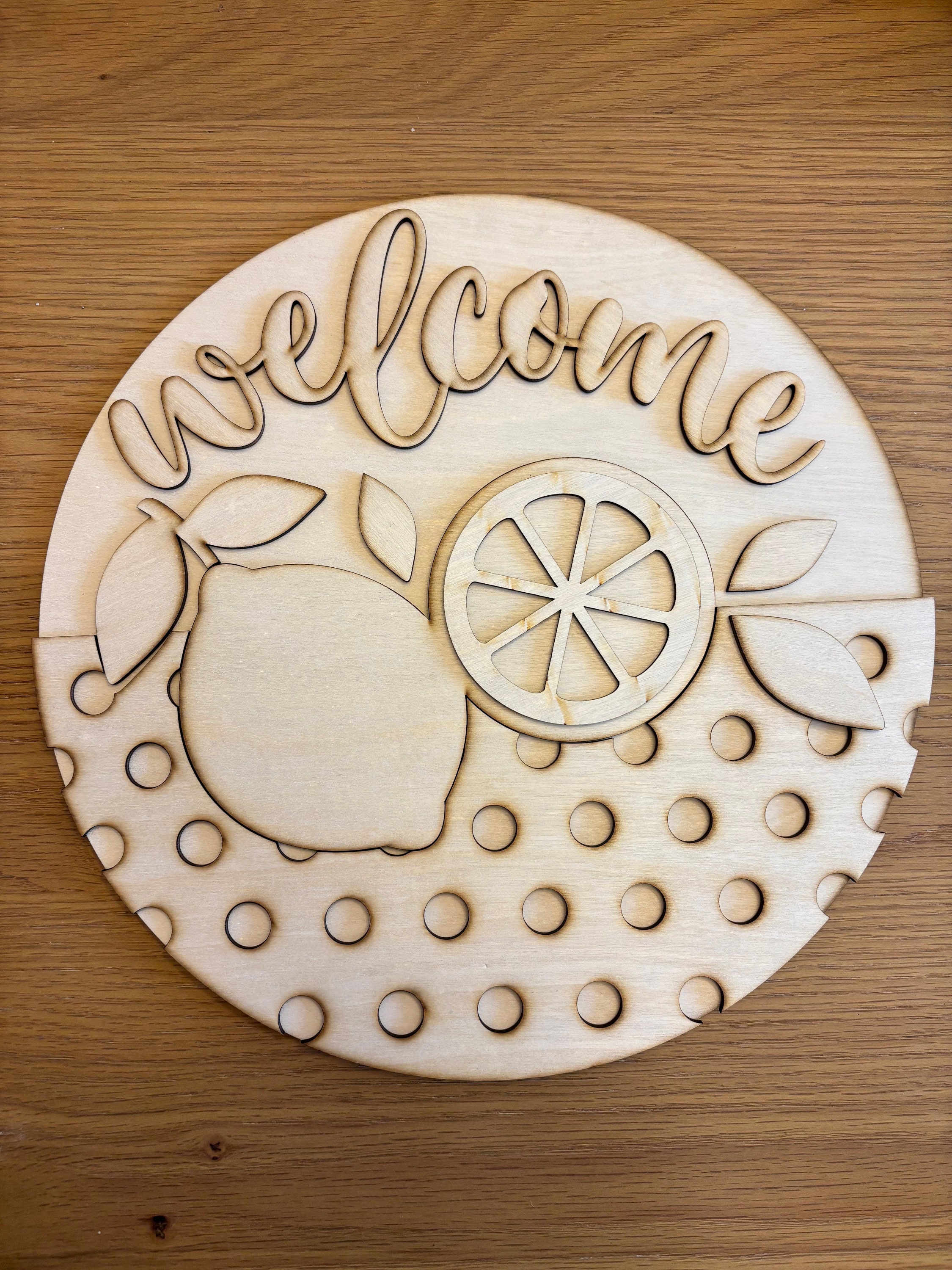 Lemon Welcome Sign DIY Craft Kit or Blank - Etsy