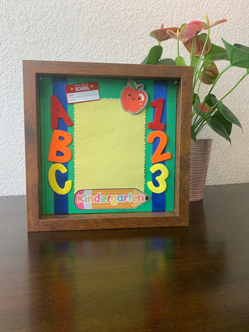 First Day of School, First Day of Kindergarten Picture Frame for 4x6 ...