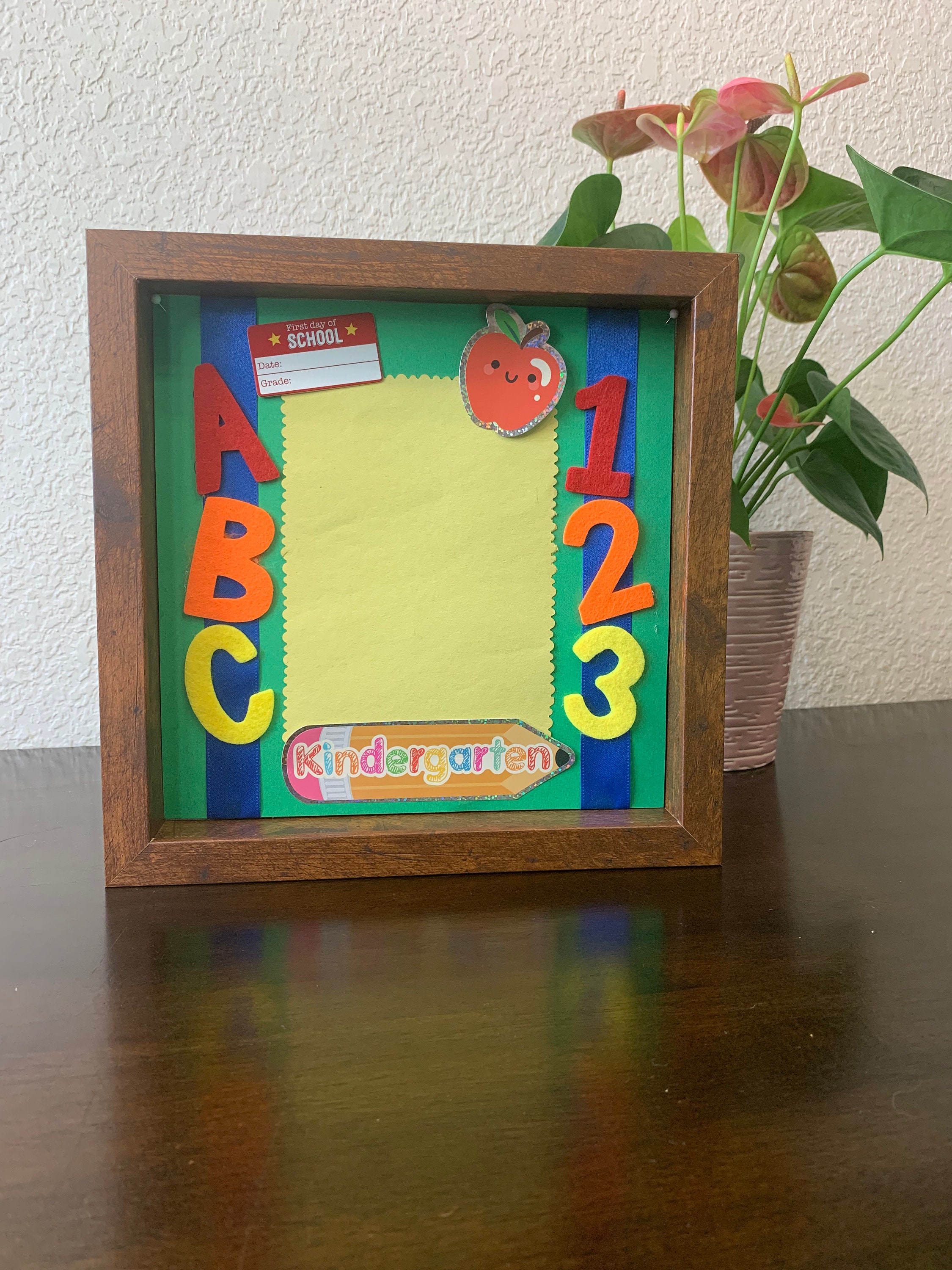 First Day of School, First Day of Kindergarten Picture Frame for 4x6 ...