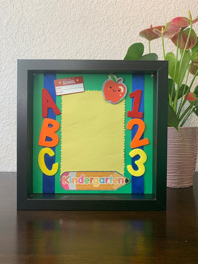 First Day of School, First Day of Kindergarten Picture Frame for 4x6 ...