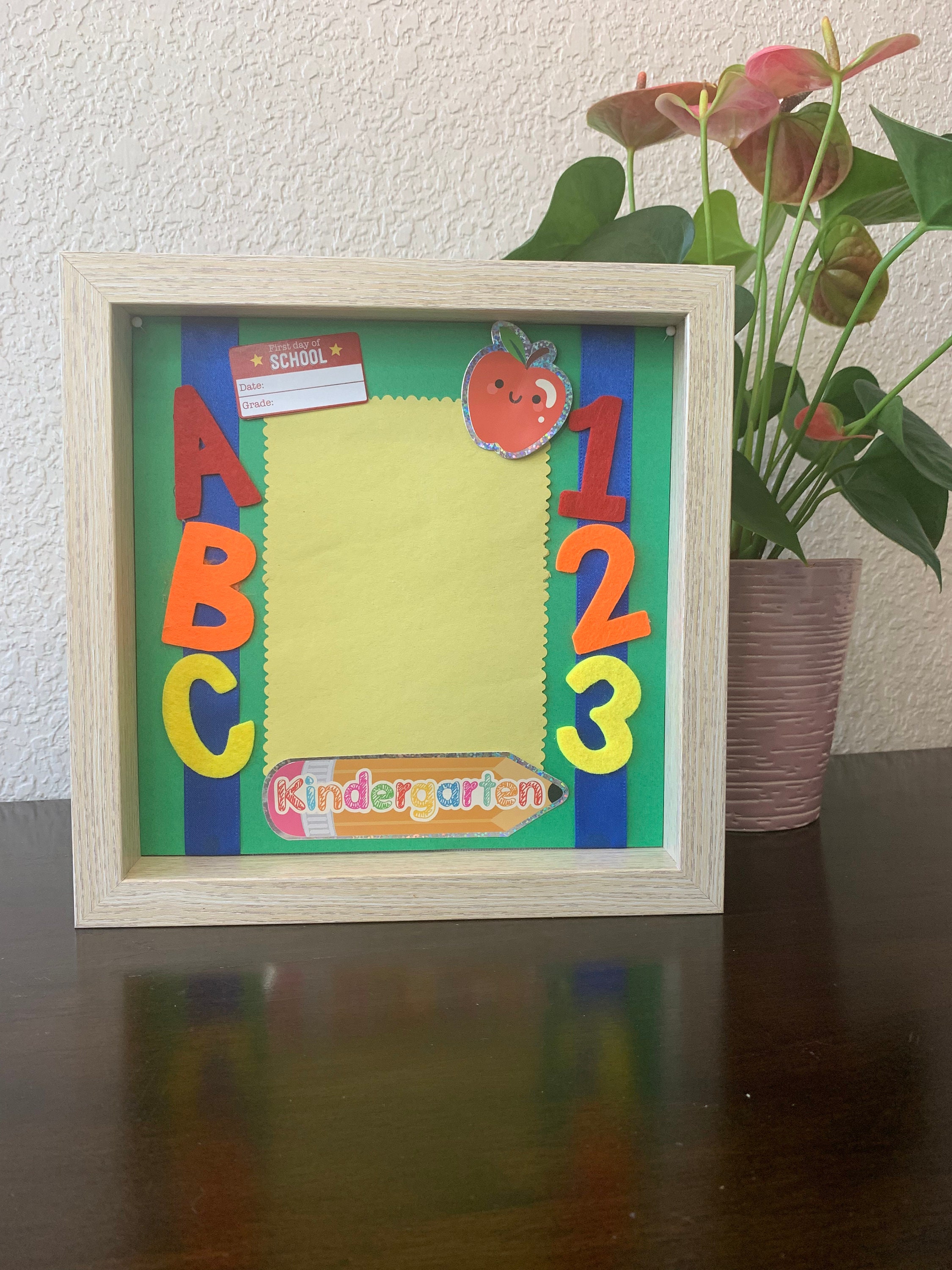 First Day of School, First Day of Kindergarten Picture Frame for 4x6 ...