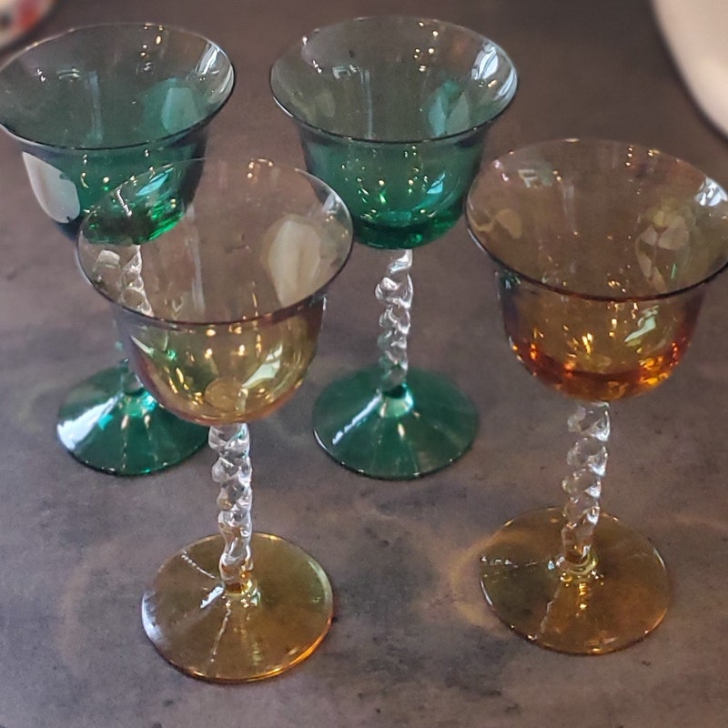 Colored Stemware - Etsy