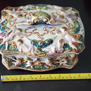 Capodimonte Box With Lid - Porcelain Vintage 1940s - Etsy