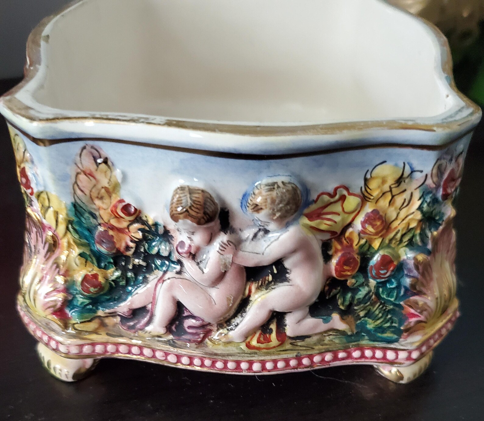 Capodimonte Box With Lid - Porcelain Vintage 1940s - Etsy