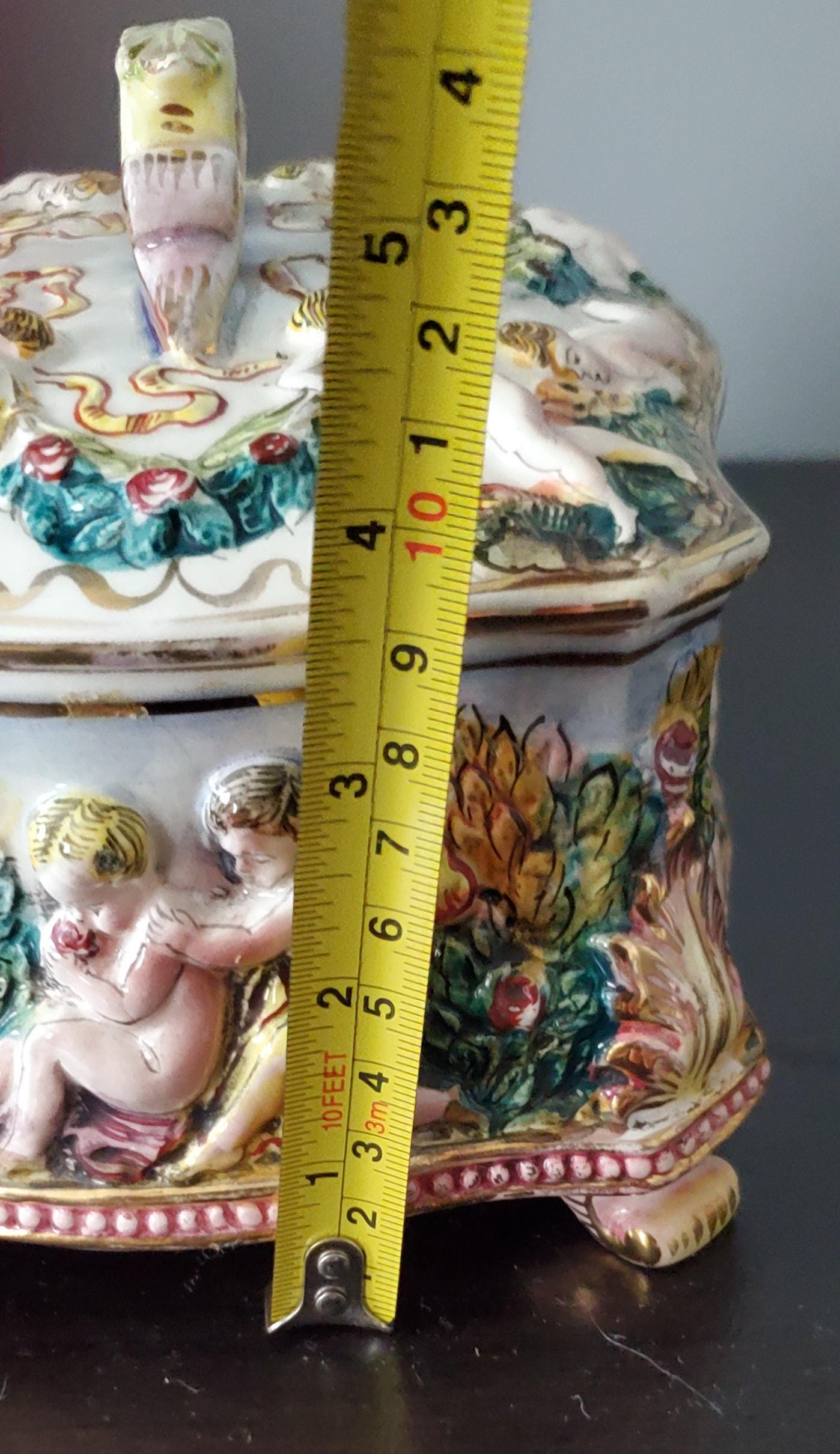 Capodimonte Box With Lid - Porcelain Vintage 1940s - Etsy