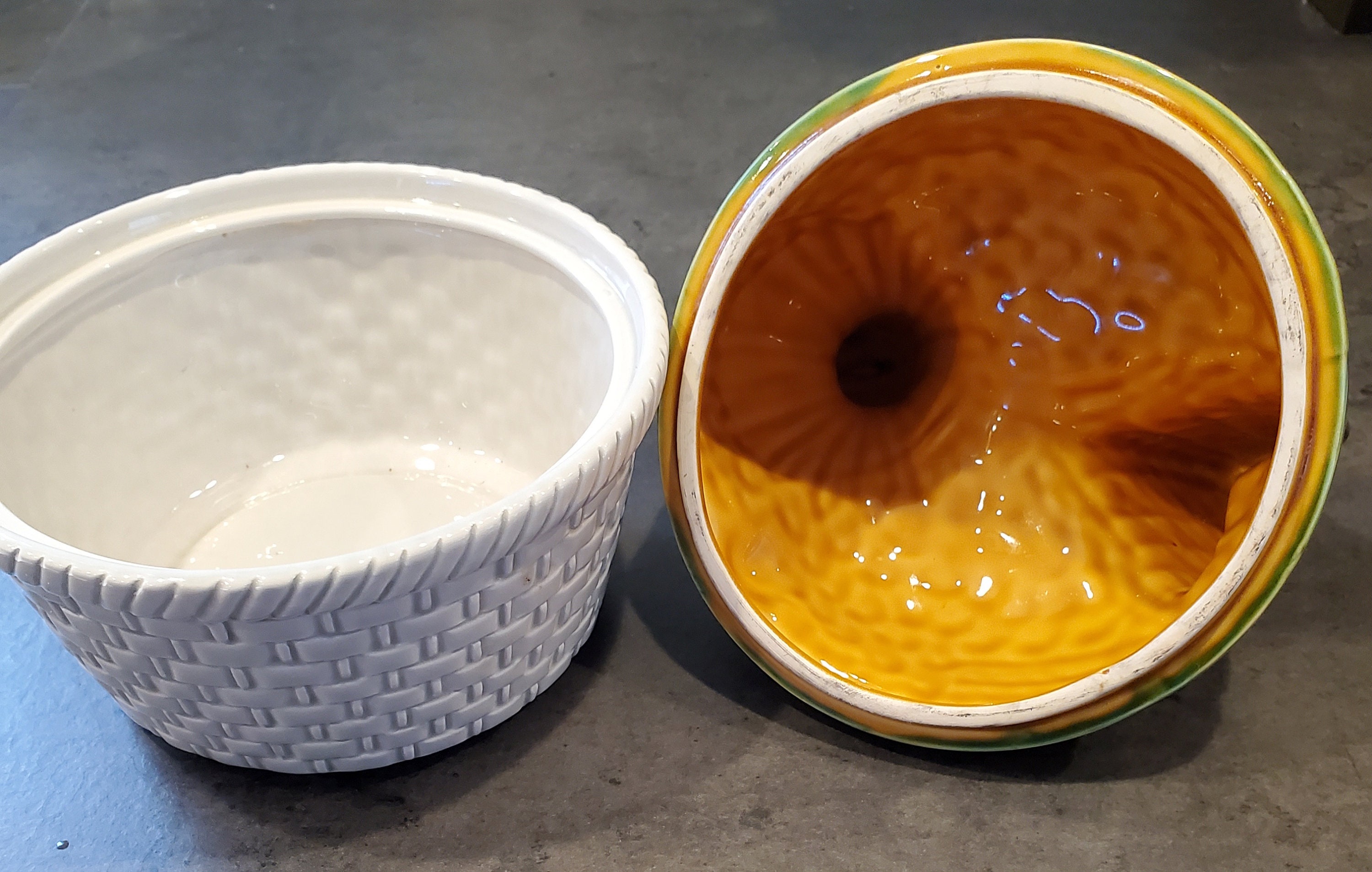 Vtg Ceramic Rooster Egg Storage - Etsy