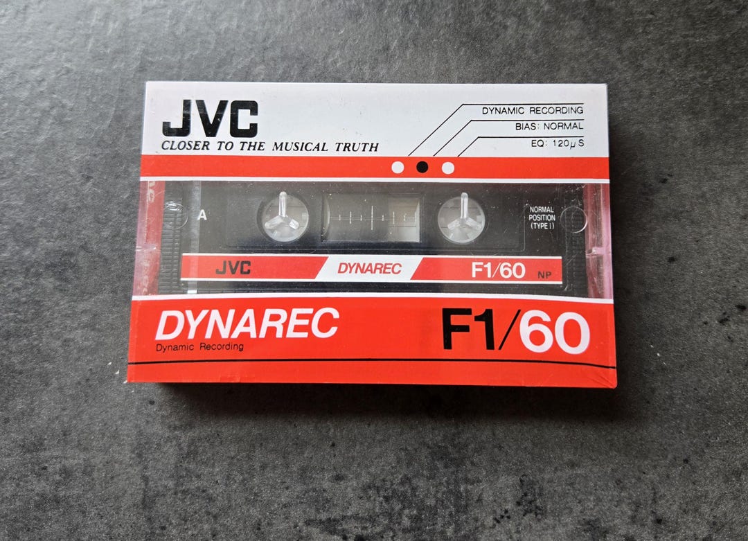JVC Dynarec F1/60 Cassette Tape NOS Sealed 60 Mins - Etsy