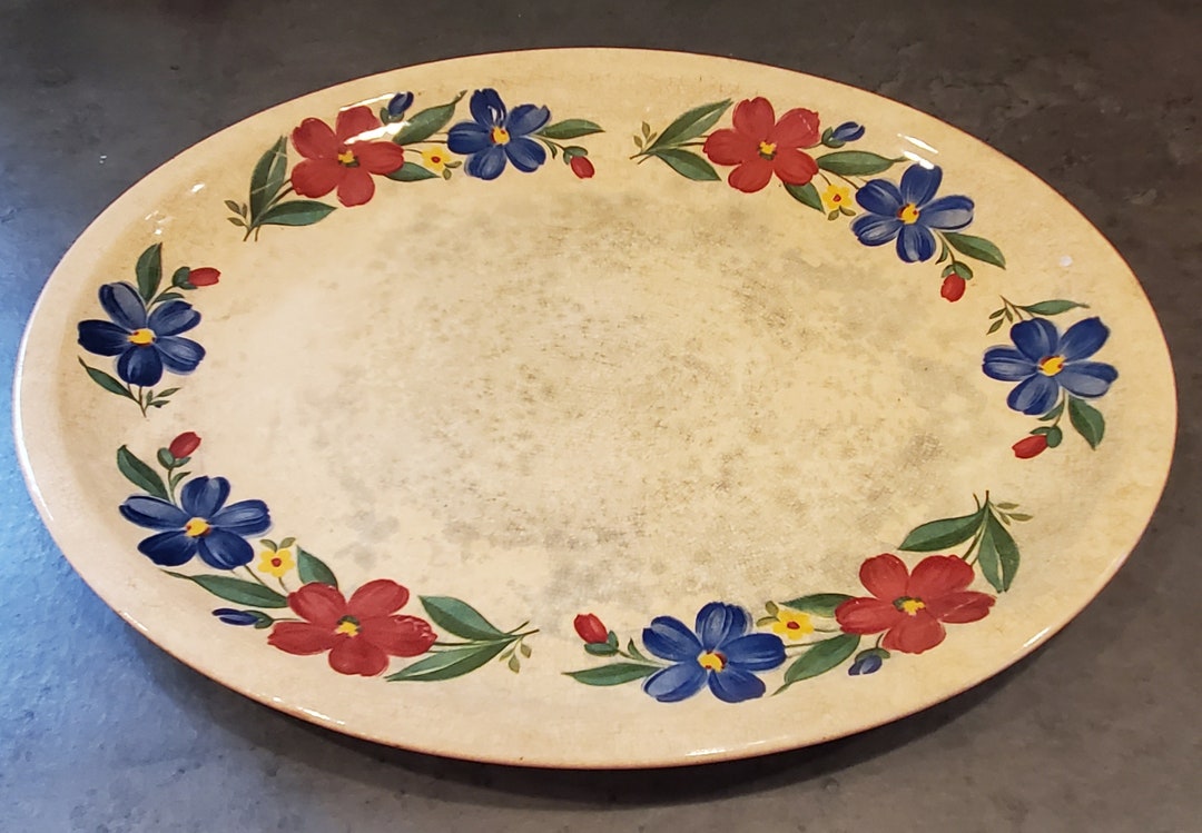 Vtg Large Platter Cosmos Pattern / the Paden City Pottery Co ...