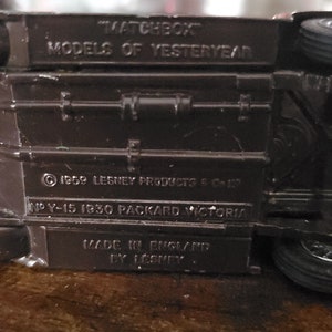 Matchbox Models of Yesterday 1930 Packard Victoria No. Y-15 Vintage C ...