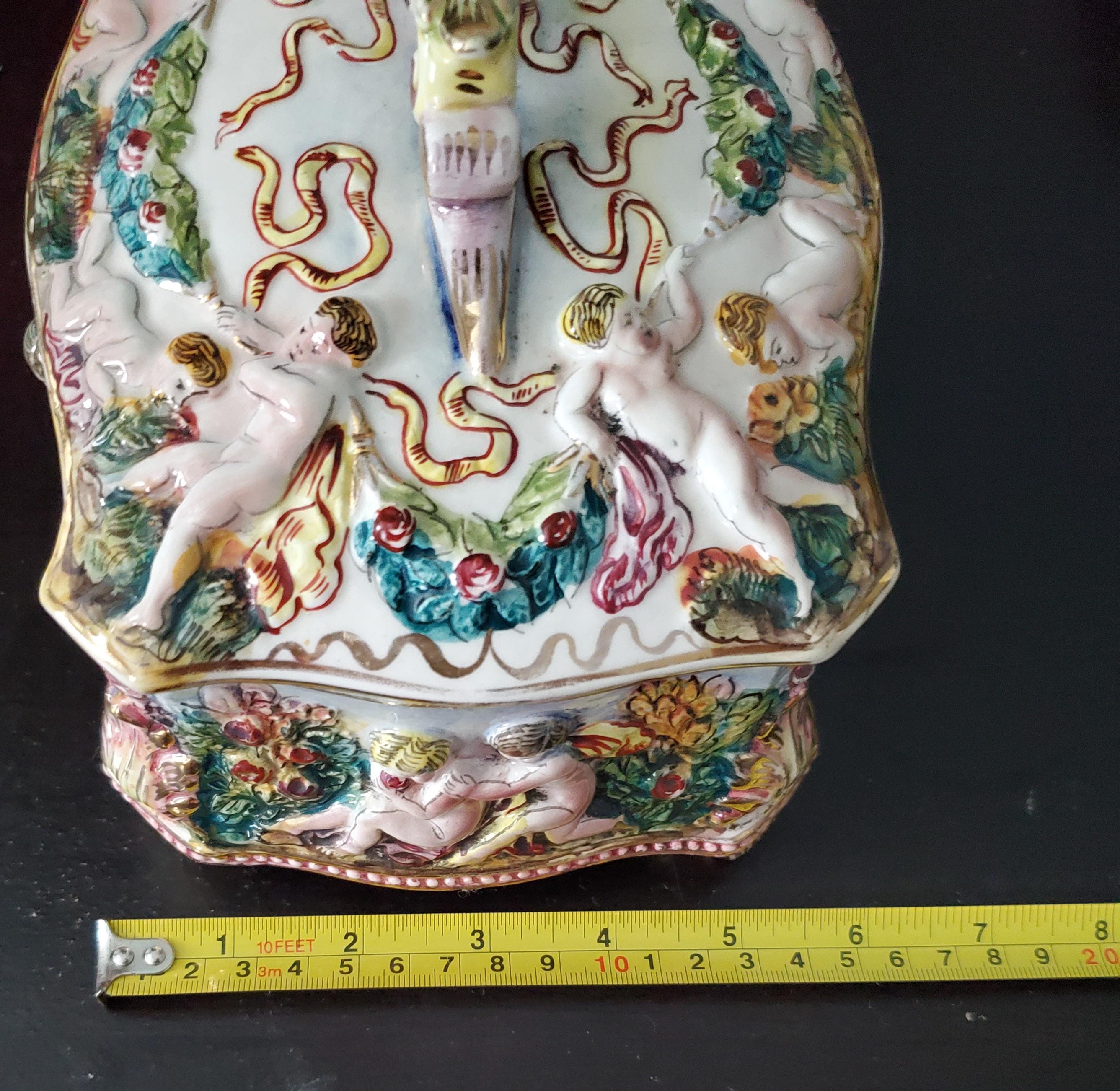 Capodimonte Box With Lid - Porcelain Vintage 1940s - Etsy