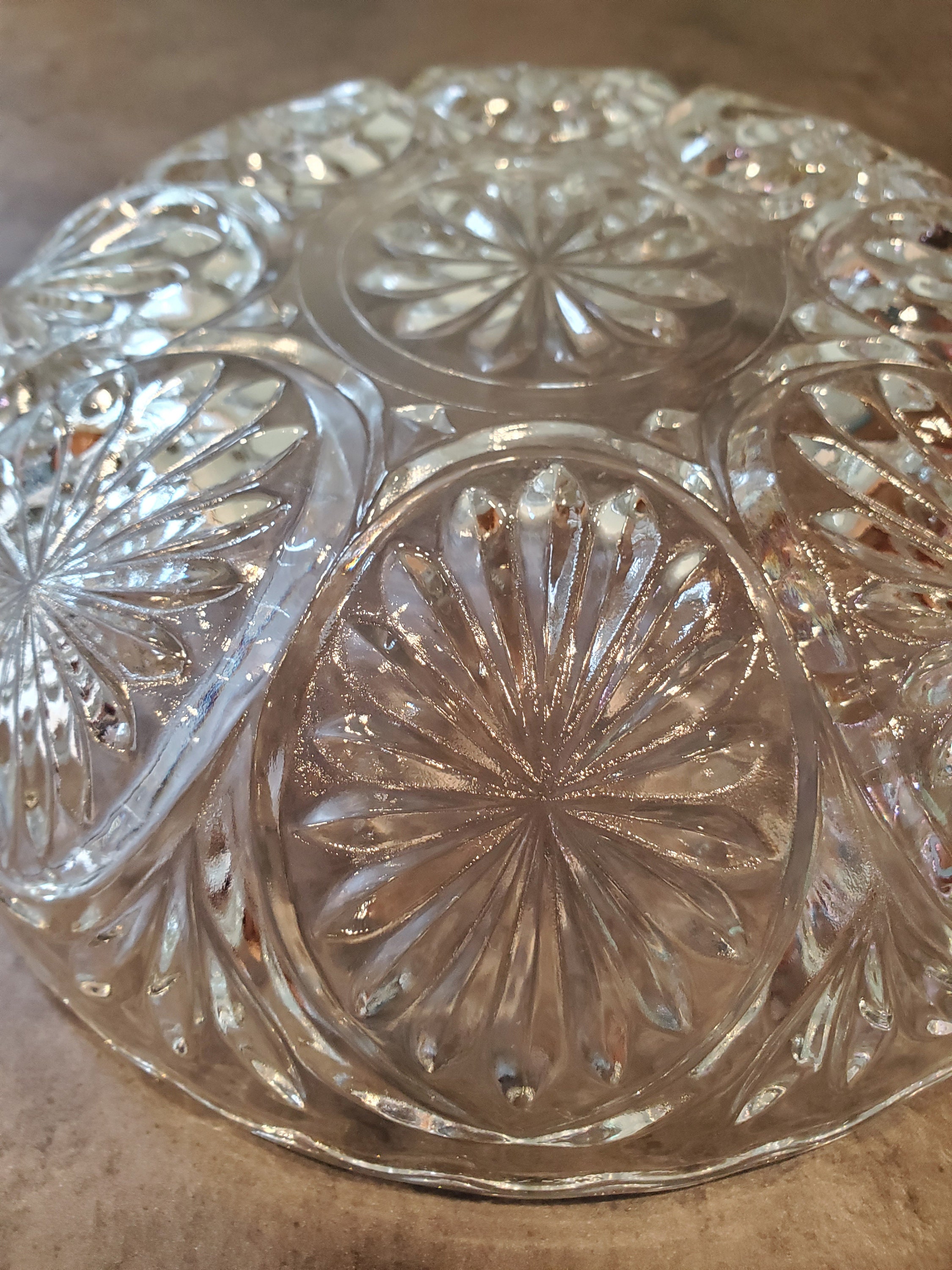 MC Anchor Hocking Cut Glass Star and Medallion 8 Bowl - Etsy