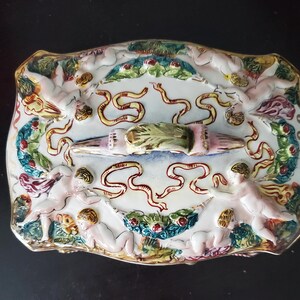 Capodimonte Box With Lid - Porcelain Vintage 1940s - Etsy