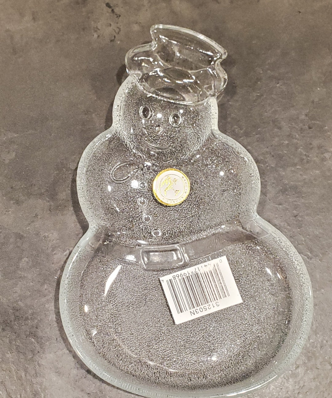 Christmas Celebrations Clear Snowman Candy Trinket Dish - Etsy