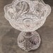 Pressed Glass Crystal Footed Pedestal Compote Dish / Byrdes Collection ...