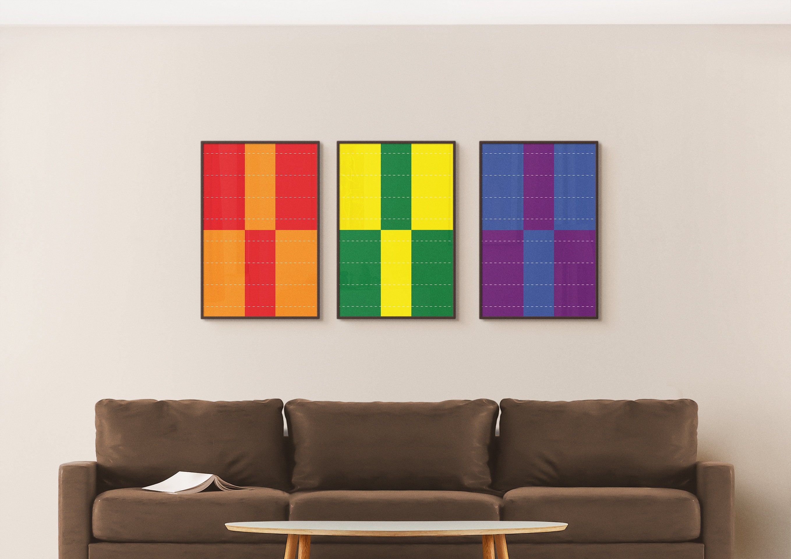 Pride Wall Art Set of 4 Printables LGBTQ Decor Rainbow - Etsy