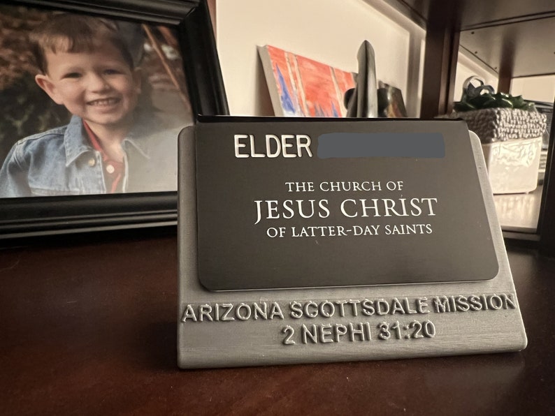 Custom Missionary Tag Display Stand - Etsy