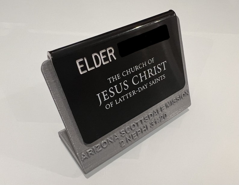 Custom Missionary Tag Display Stand - Etsy