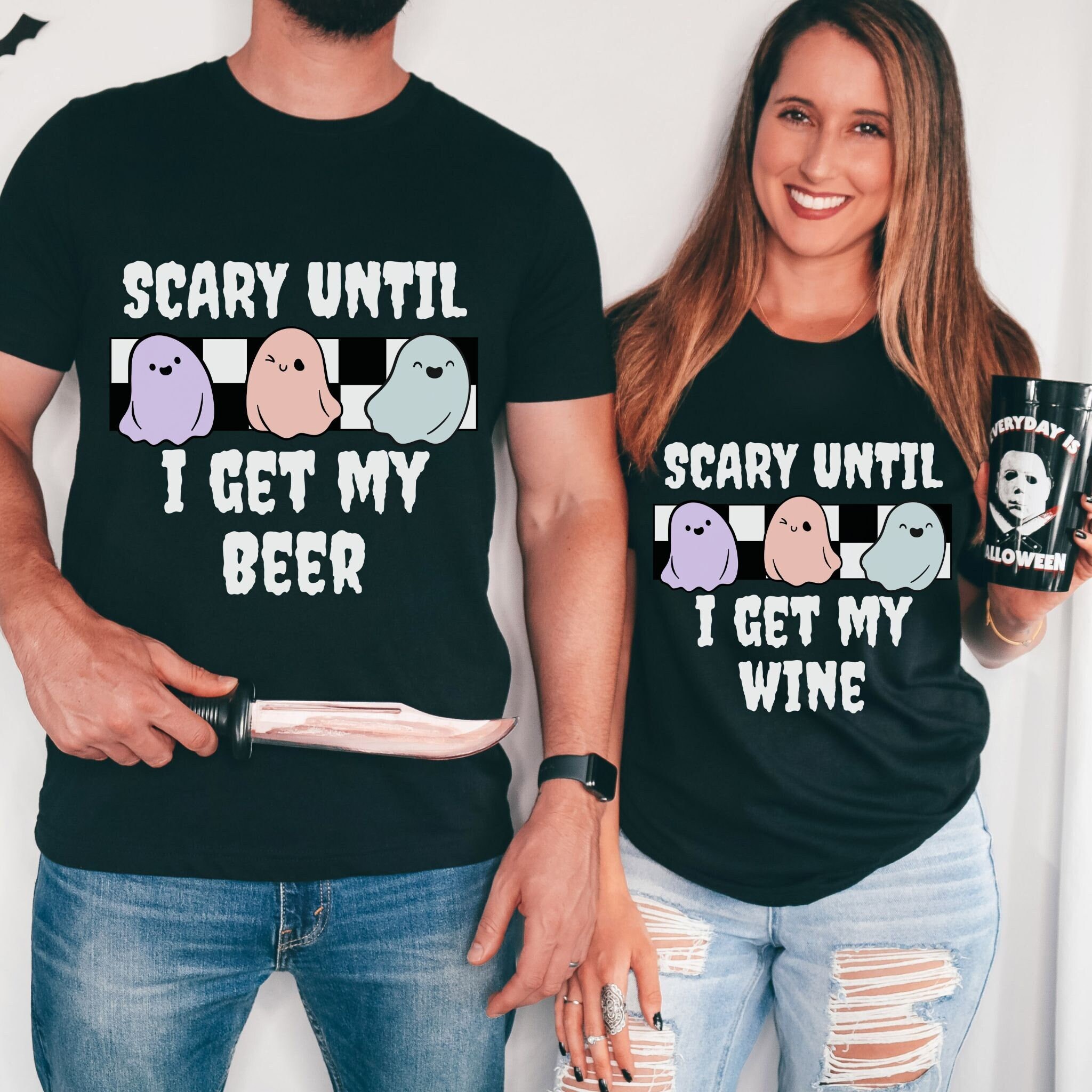 Funny Couples Halloween Shirts Matching Halloween Party Etsy
