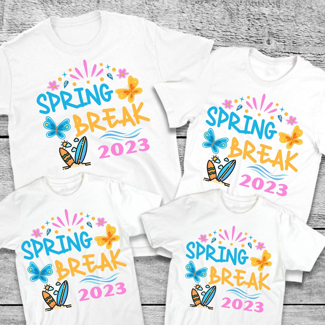 Matching Family Spring Break Shirts, Custom Vacation Tees, Family Beach ...