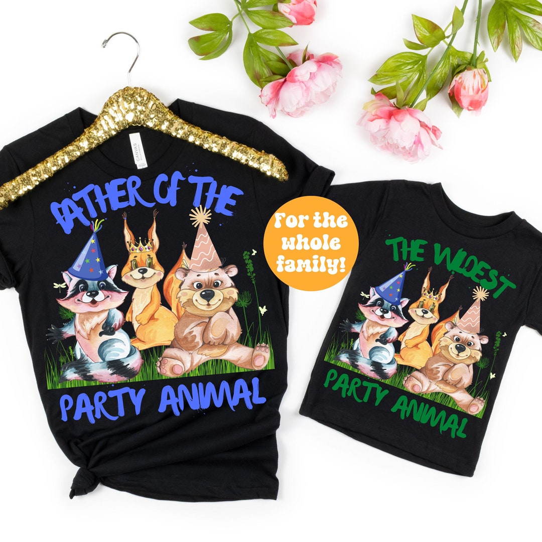Party Animal Shirt Animal Birthday Party Shirts Adult - Etsy